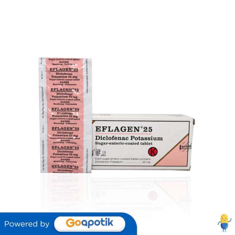 Jual EFLAGEN 25 MG BOX 50 TABLET di Seller Apotek Wasilah - Malaka Jaya ...