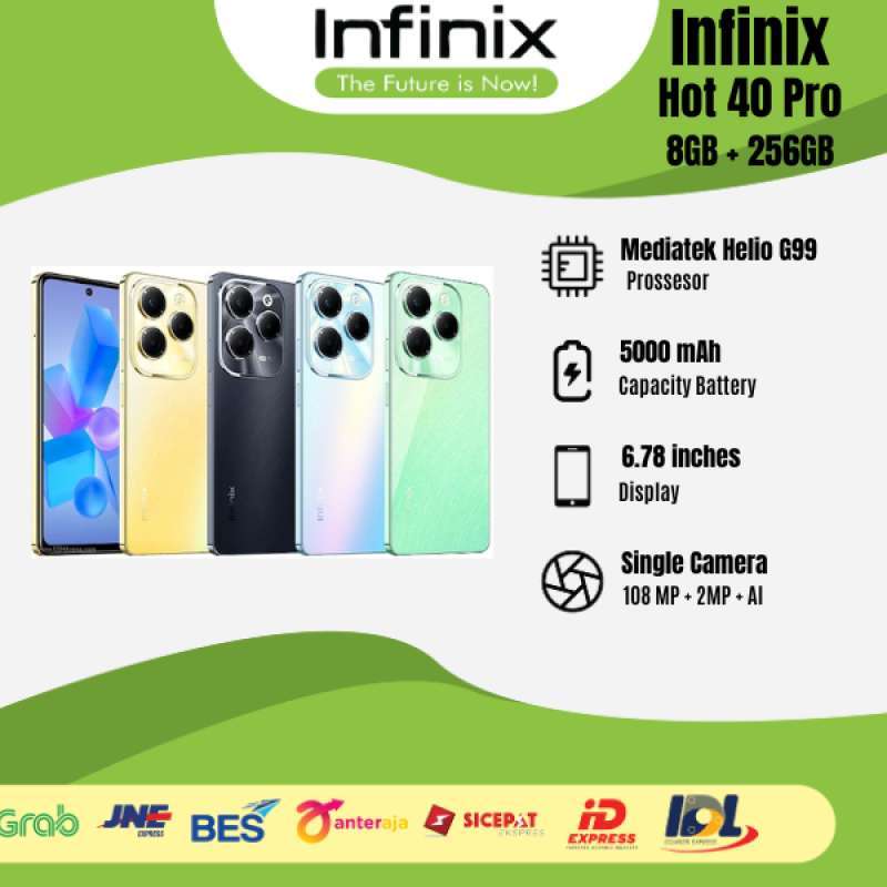 Jual Infinix Hot 40 Pro [ 8gb + 256gb ] Garansi Resmi - Palm Blue Di ...