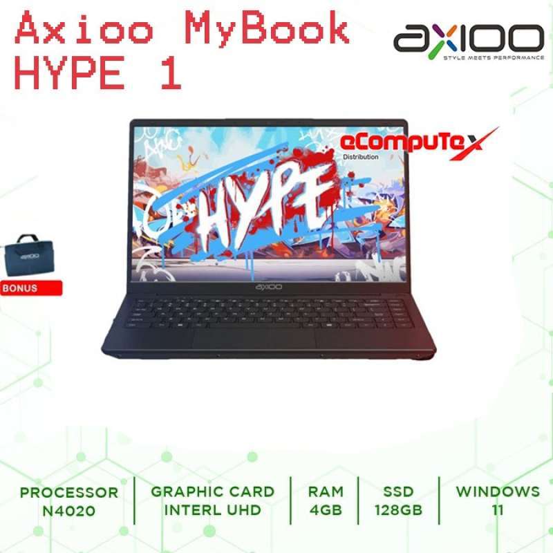 Jual Axioo Mybook Hype 1 4/128gb 14 Inch Intel N4020 / Notebook 14 Inci ...