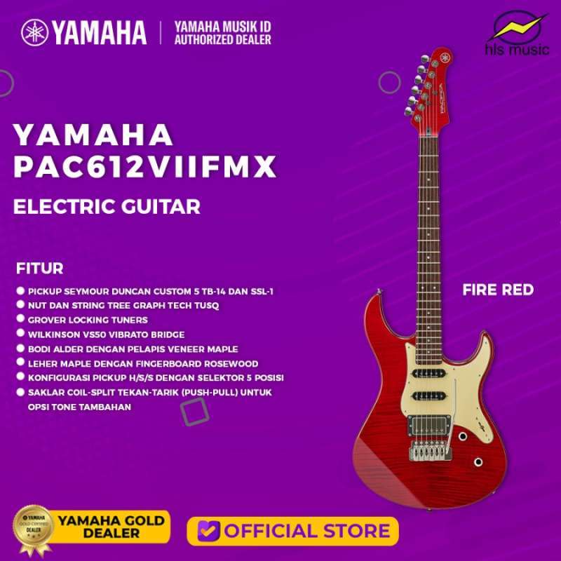 Promo Yamaha Pacifica PAC612VIIFMX / PAC612VII FMX Gitar Elektrik, Fire ...