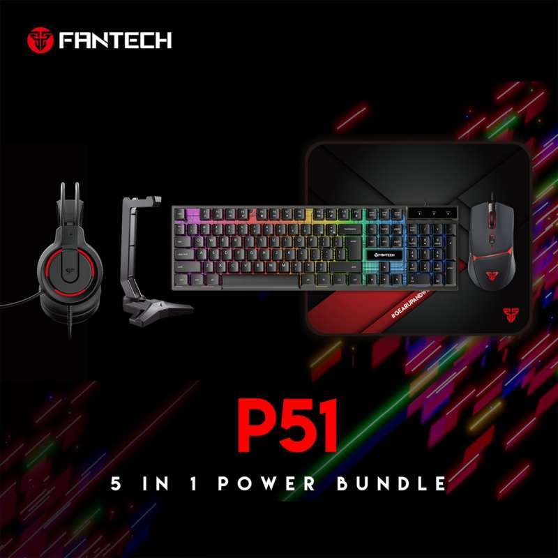 Jual FANTECH Combo POWER PACK P51 (Keyboard, Mouse, Headset, Mouse Pad ...