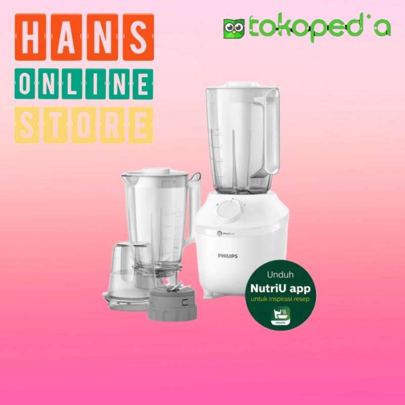 Promo PHILIPS HR2042/50 3000 Series Blender 290W Plastik - Putih Diskon ...