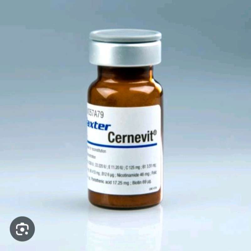 Jual Multivitamin cernevit/cernevite/1 vial eceran di Seller Sehat Shop ...