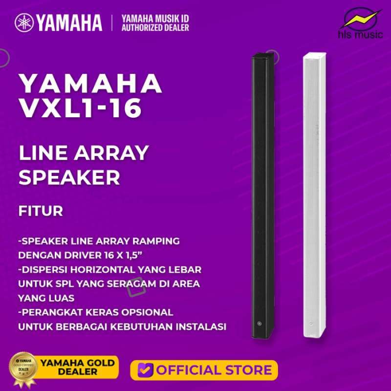 Promo Yamaha VXL1-16 Speaker line array ramping dengan driver 16 x 1,5â ...