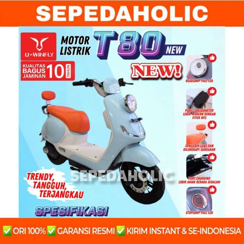 Promo Sepeda Motor Listrik UWINFLY T80 T 80 Electric Bike 1200 Watt ...
