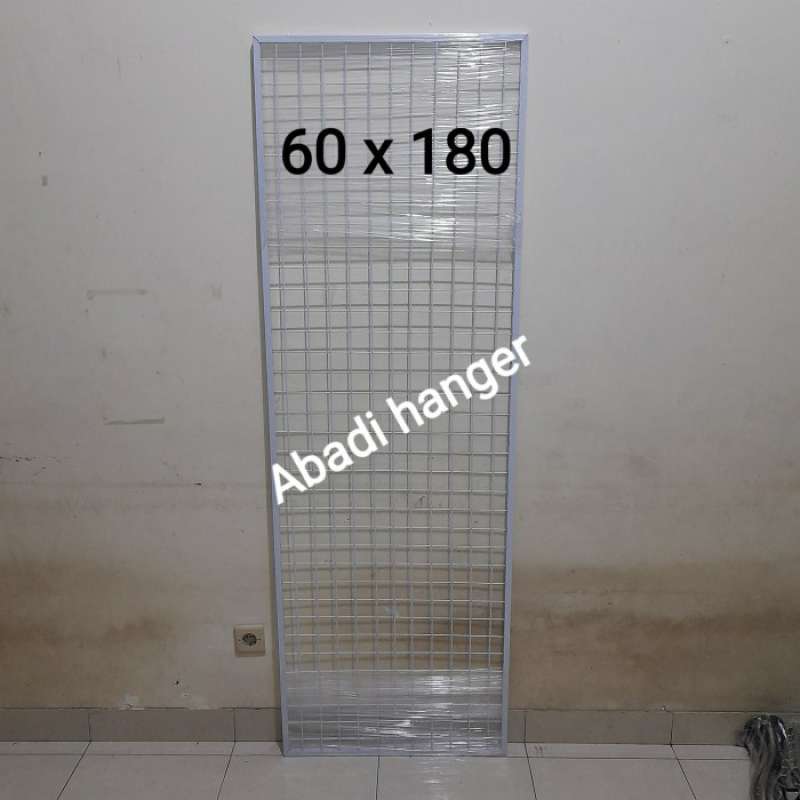 Promo jaring ram besi 60 x 180 cm bingkai putih/hitam/chrome - Biru ...