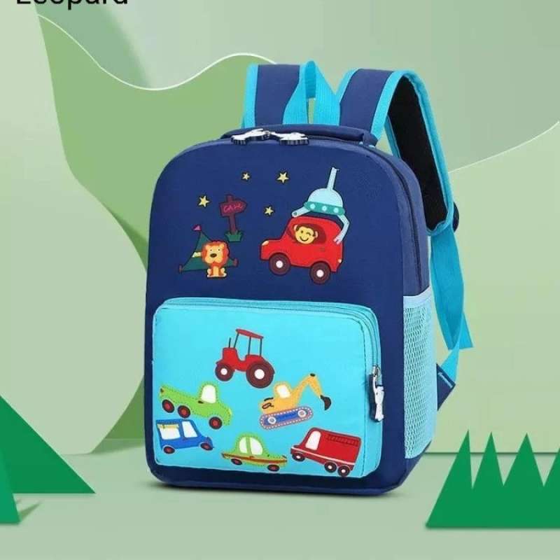 Promo Tas Backpack Ransel Anak Sekolah TK PAUD Karakter Car - Biru Diskon 2% di Seller FLEXZONE ...