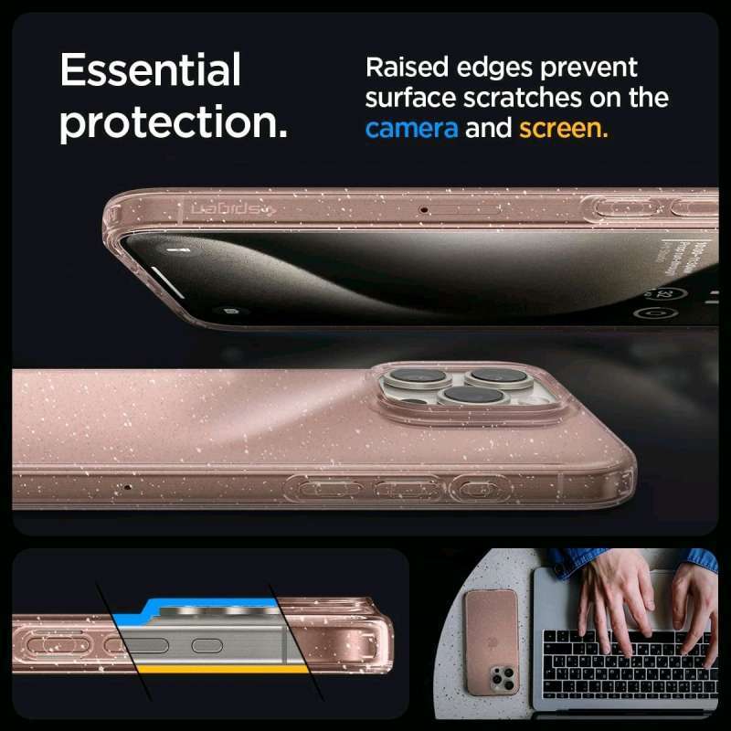 Jual Case iPhone 15 Pro Max Spigen Liquid Crystal Glitter Clear Casing ...