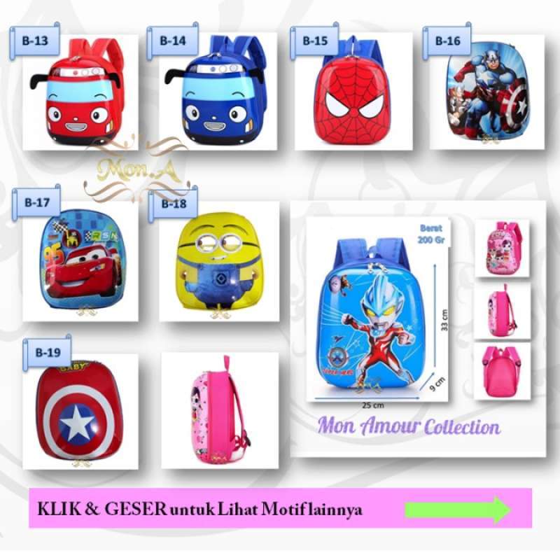 Promo Tas Sekolah Anak Tk Paud Pg Tas Telur Ransel Backpack Motif Spiderman - 07 - 03 Diskon 2% ...