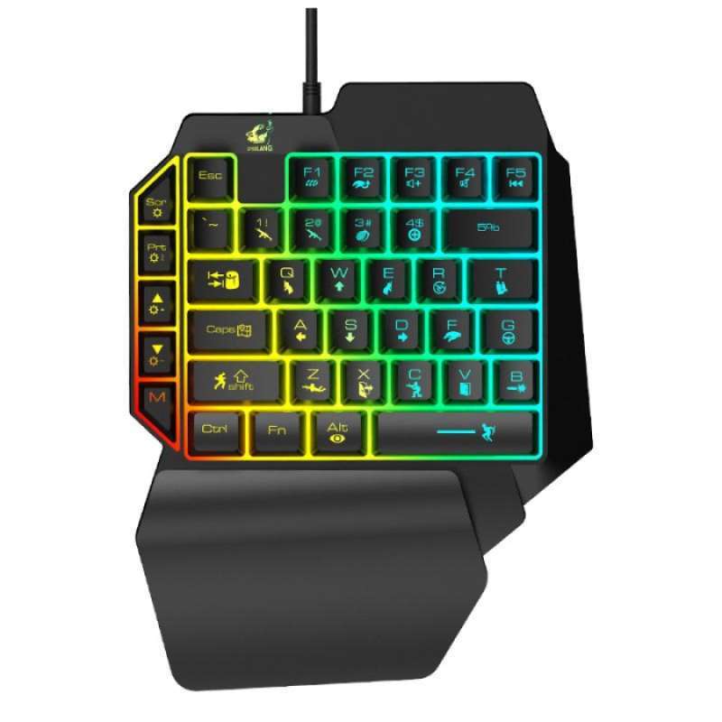 Promo One Handed Gaming Keyboard / Half Gaming Keyboard RGB Diskon 9% ...