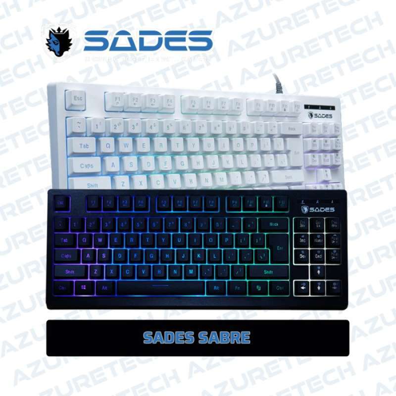 Promo SADES Sabre TKL RGB Membrane Gaming Keyboard Garansi Resmi Diskon ...