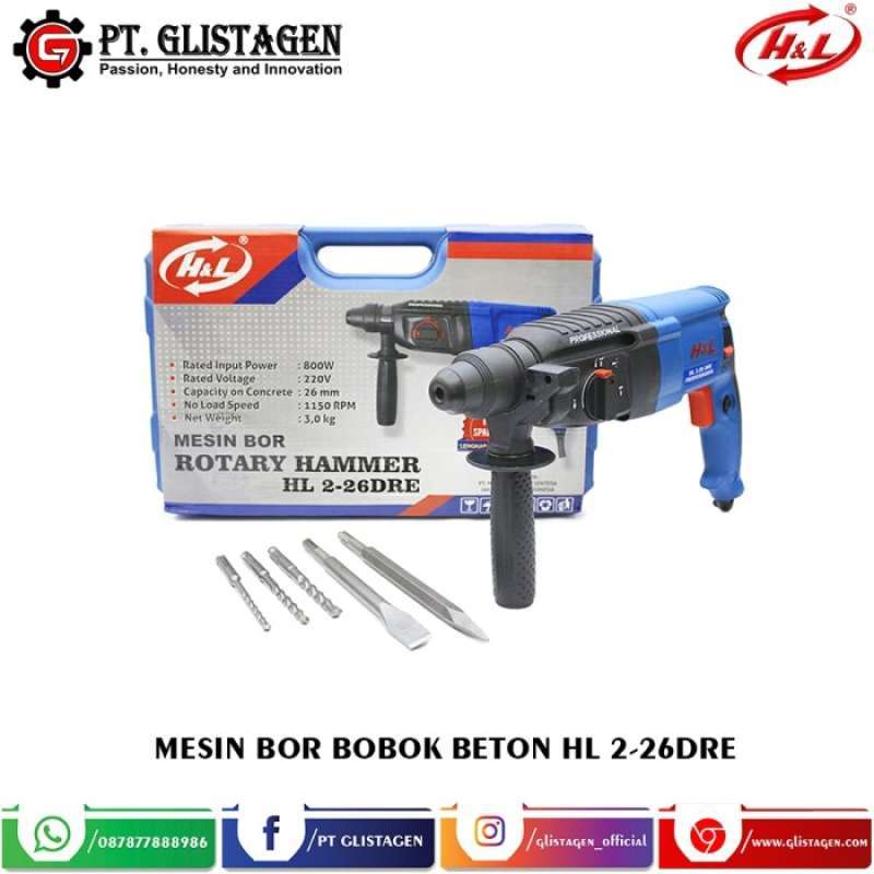 Promo Mesin Bor Beton Rotary Hammer Demolition Bor Bobok Beton HL 2 ...