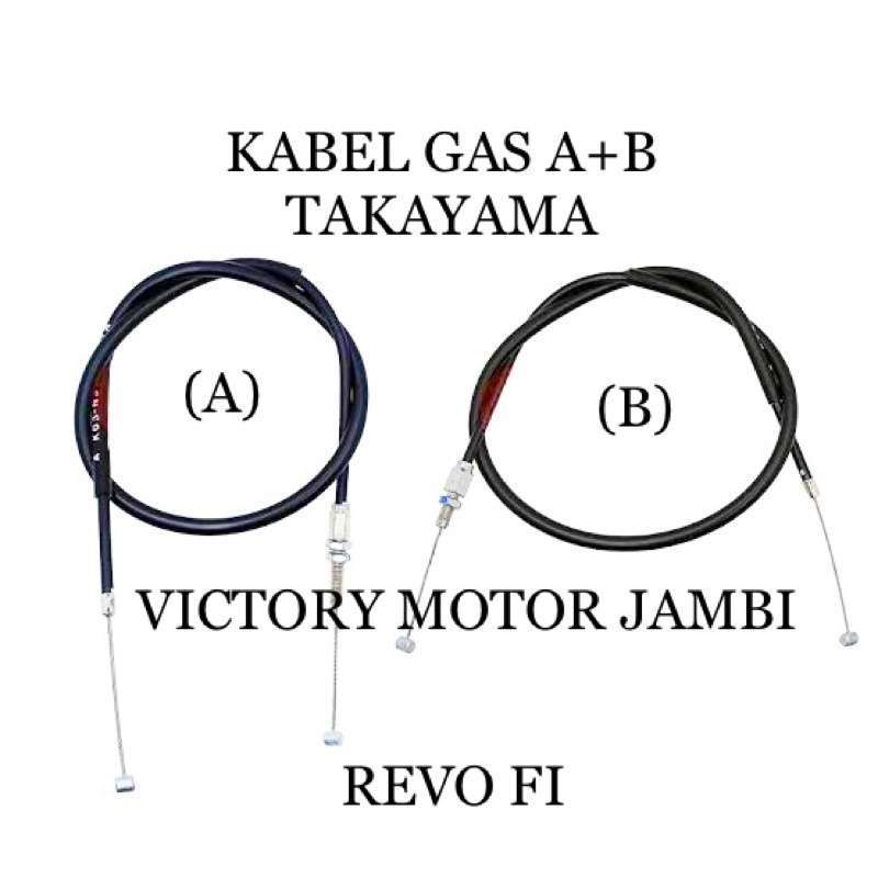 Jual KABEL GAS CABLE COMP THROTTLE SET A+B REVO FI K03 TAKAYAMA di ...