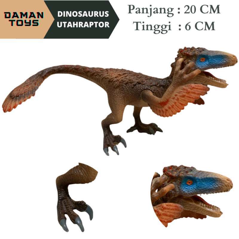 Promo Mainan Anak Dino Dinosaurus Utahraptor T-rex Running Action ...