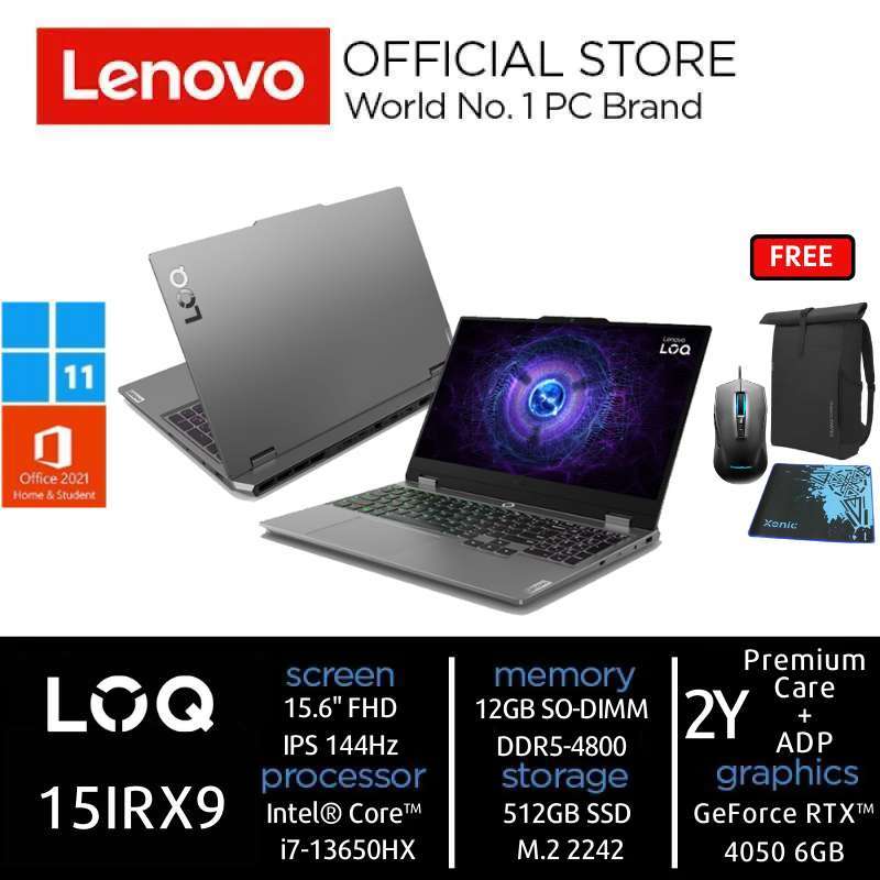 Promo Lenovo Loq Ahid Laptop Gaming I7 13650hx 12gb 512gb Ssd Rtx4050 6gb 15 6 Win 11 Home
