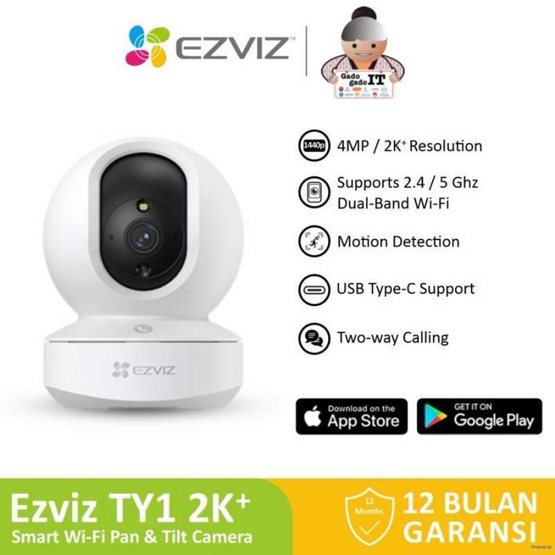 Jual EZVIZ TY1 PRO 4MP 2K+ Smart WiFi Kamera CCTV IP Camera Indoor ...