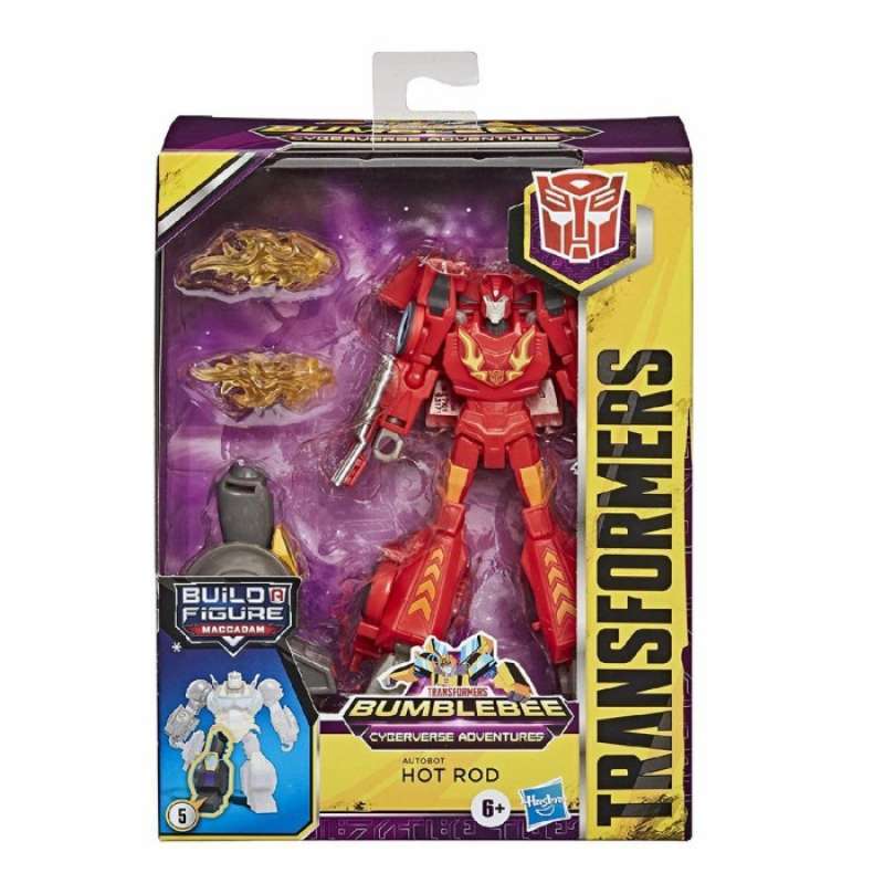 Promo TRANSFORMERS Cyberverse Deluxe Class Hot Rod Figure with BAF ...
