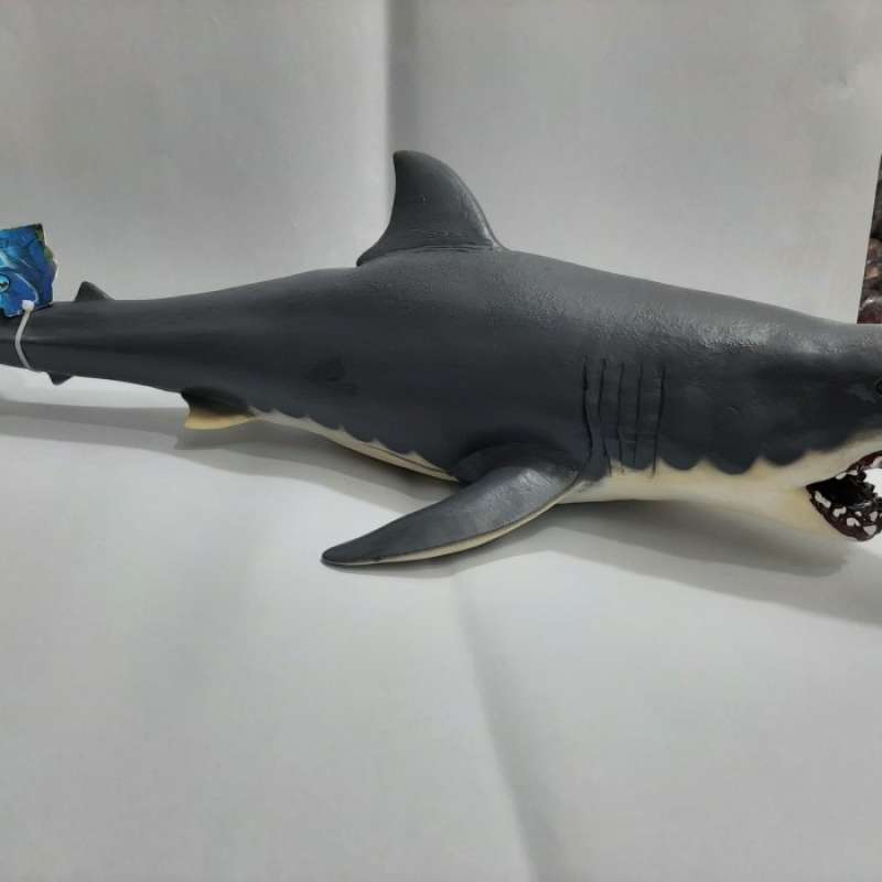 Promo MAINAN HIU IKAN SHARK GREAT WHITE JUMBO BAHAN KARET Diskon 23% di ...
