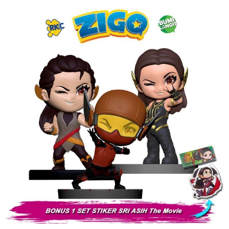 Promo ZIGO Figure Gundala dan Sri Asih Diskon 23% di Seller Qairina ...