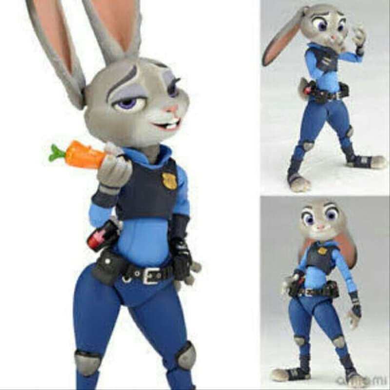 Promo Revoltech Movie Disney Zootopia Judy Hopps Bunny Police Figure ...