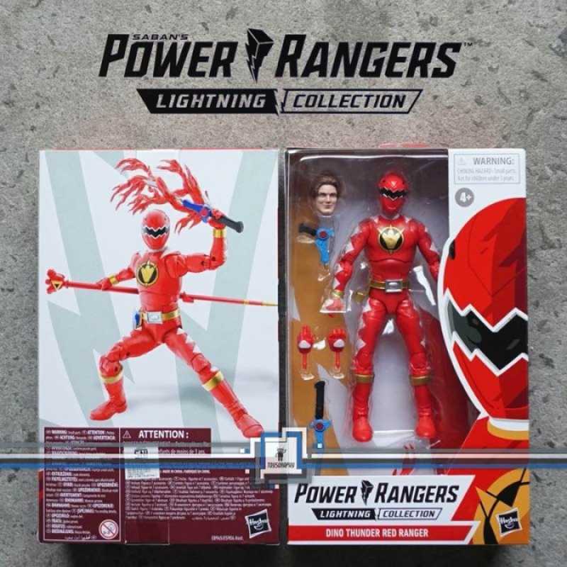 Promo Power Rangers Lighting Collection DINO THUNDER RED Ranger Hasbro ...