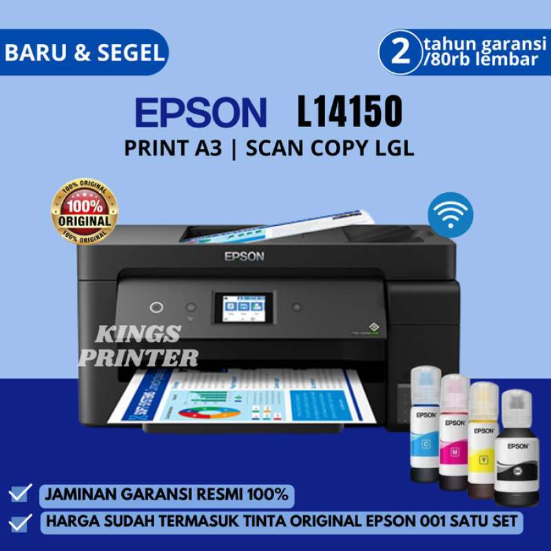 Promo Epson Ecotank L14150 A3+ Wi-fi Duplex Wide-format All-in-one Ink ...