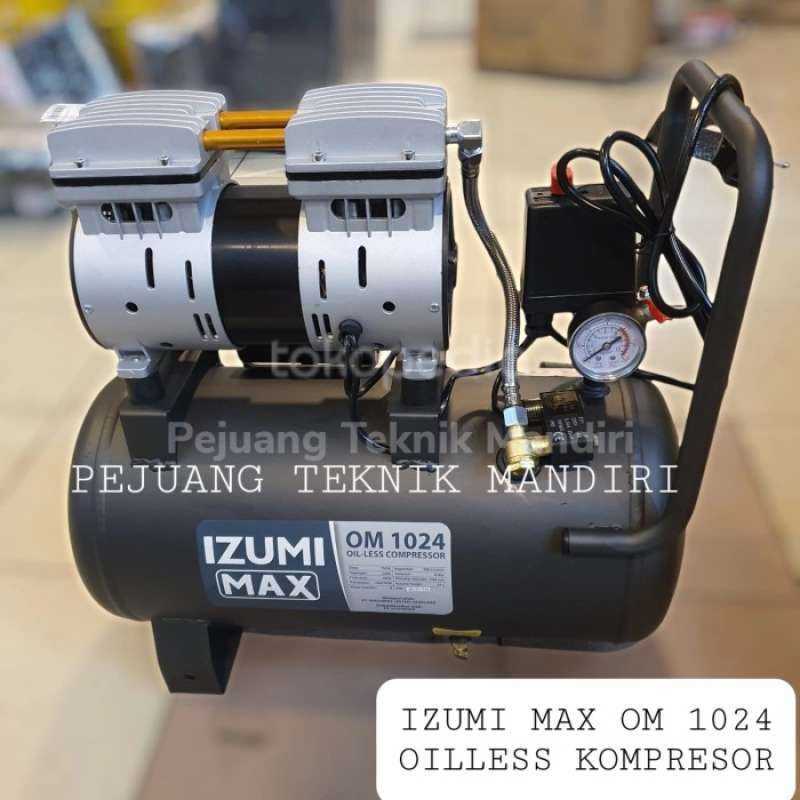 Promo MESIN KOMPRESOR ANGIN OILLESS IZUMI MAX OM 1024 1HP / IZUMI OM1024 24L - - OM 1024 SAJA ...