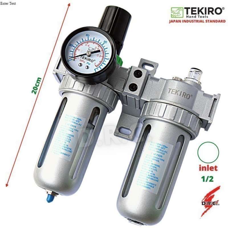 Promo DOUBLE AIR FILTER REGULATOR TEKIRO FILTER UDARA KOMPRESOR ...