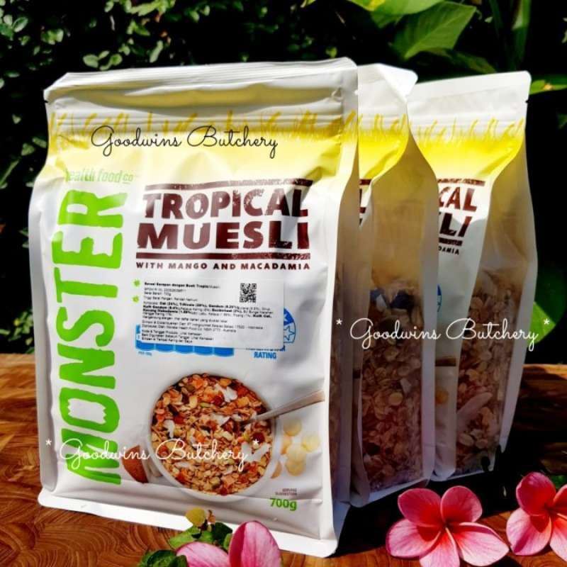 Promo Muesli Tropical Mango Macadamia Monster Health Food Co. Australia ...