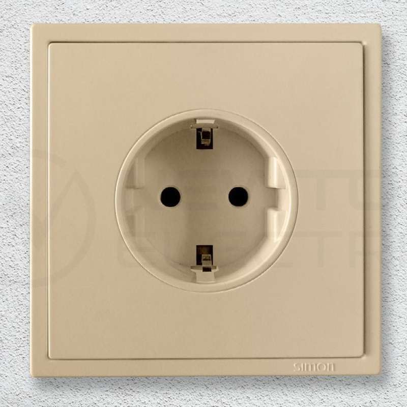 Promo Simon I7 Stop Kontak Shucko - Warna Champagne (tanpa Frame ...