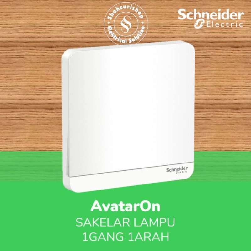 Promo SCHNEIDER AVATARON SAKLAR SINGLE PUTIH 1 GANG 1 ARAH E8331L1LED ...