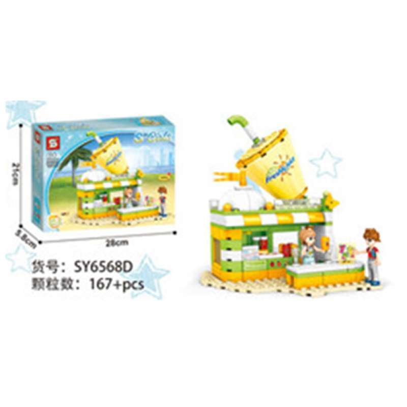 Promo Sy 6568 S Girl Beach Shop Series | Diy Brick Block Mainan Balok Building - 6568-d Diskon ...