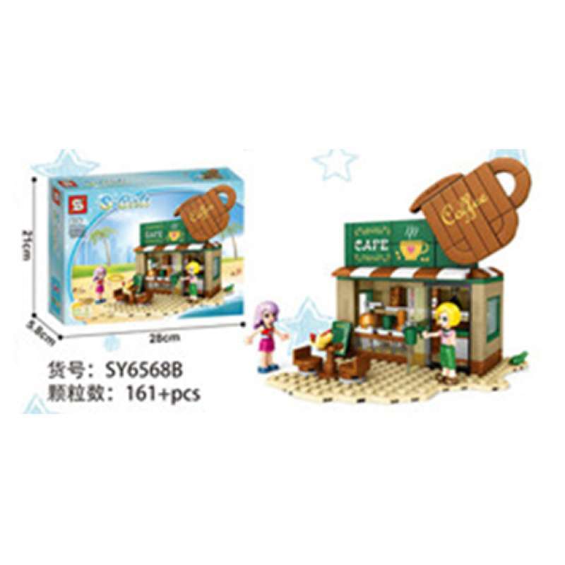 Promo Sy 6568 S Girl Beach Shop Series | Diy Brick Block Mainan Balok Building - 6568-c Diskon ...