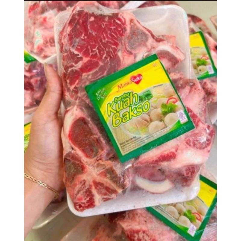 Promo Iga Gondrong 1kg| Iga Kuah Frozen|iga Potong Diskon 43% Di Seller ...