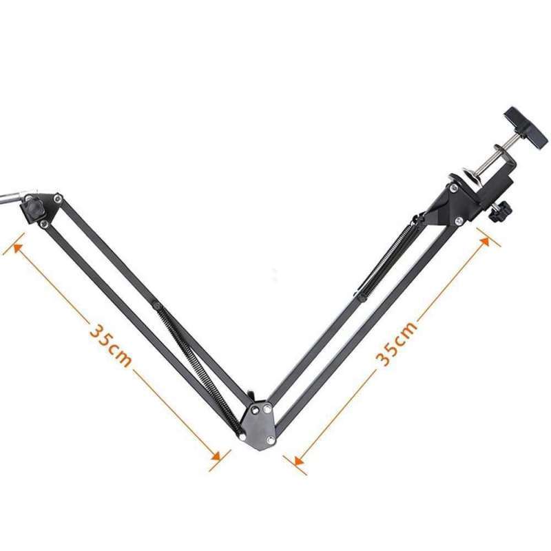 Jual Condenser Microphone Stand Holder 360 Lazypod Clamp Nb-35 Ampli ...