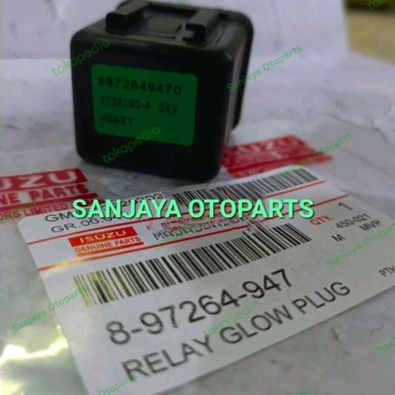 Promo Relay Starter 24v Kaki 4 Elf / Nkr71 / Nkr66 / Isuzu Giga / Glow ...