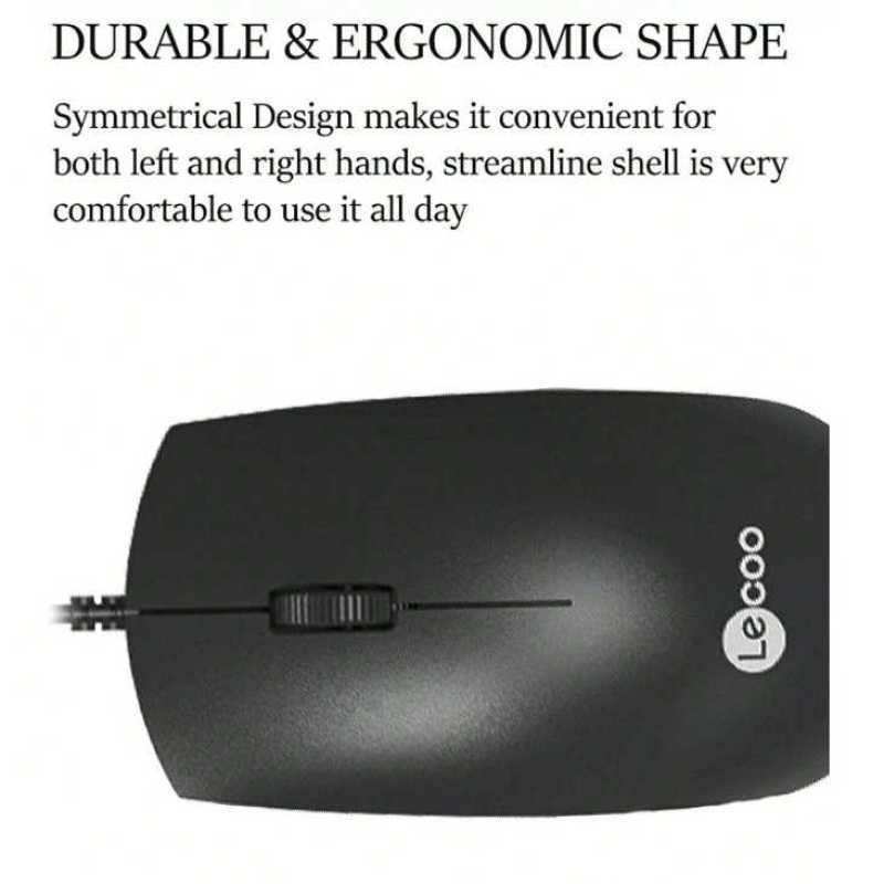 Jual Lenovo Lecoo Mouse Wired Optical 1000 Dpi Di Seller Kancilnet ...
