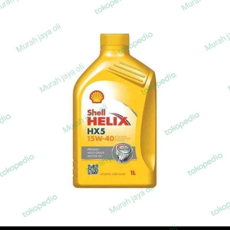 Promo Oli Mobil Shell Helix Hx5 15w-40 1liter Diskon 9% Di Seller ...