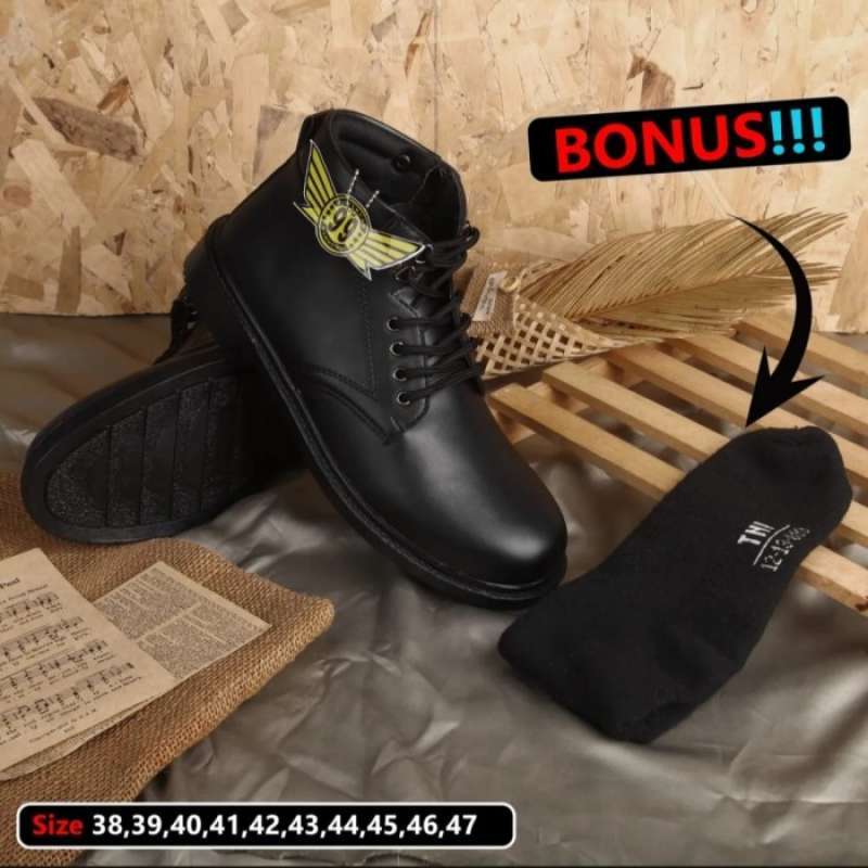 Promo Sepatu Pdh Polri Tni Scurity Satpam Resmi/ Pentopel Kerja Kantor ...