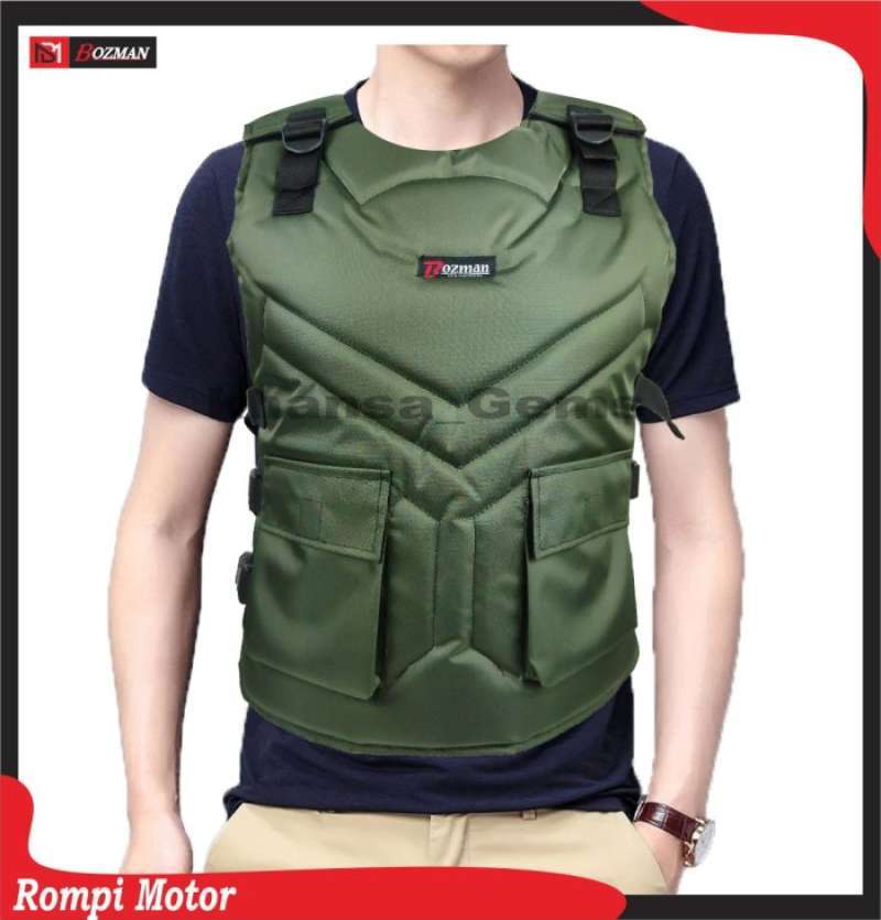 Promo Rompi Motor Touring/biker Bahan Cordura Premium Warna Green ...