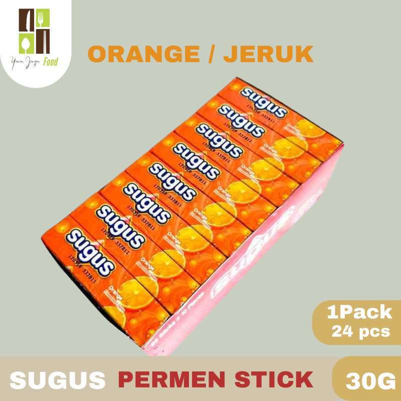 Jual Sugus Permen Stick / Permen Lunak Rasa Strawberry / Jeruk 30g 1 ...