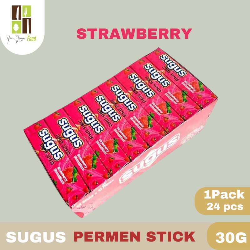 Jual Sugus Permen Stick / Permen Lunak Rasa Strawberry / Jeruk 30g 1 Pack/24pcs Di Seller Yan ...