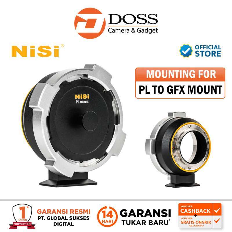 Jual Nisi Athena Pl Adapter For Pl Mount To E/rf/l/dx/gfx Mount Camera - Pl To Gfx Mount Di ...