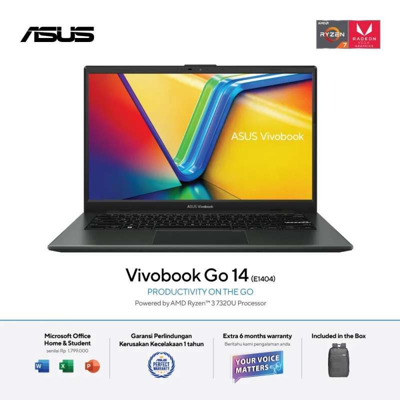 Jual Asus Vivobook Go 14 E1404fa Notebook [r3-7320u | Amd Radeon ...