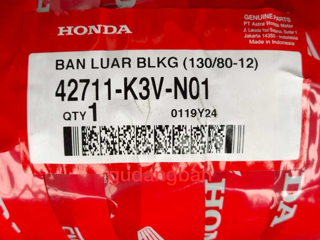 Jual Ban Luar Honda Stylo 130 80 12 Belakang Original Ahm Astra Honda Motor Irc Sct 001 Mobicity ...