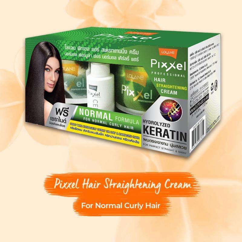 Promo Lolane Pixxel Hair Straightening Cream Normal Formula For Normal Curly Hair Set Diskon 10% ...
