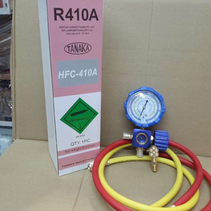 Promo Paket Isi Freon Ac Rumah R410 Manifold Selang Freon Conektor ...