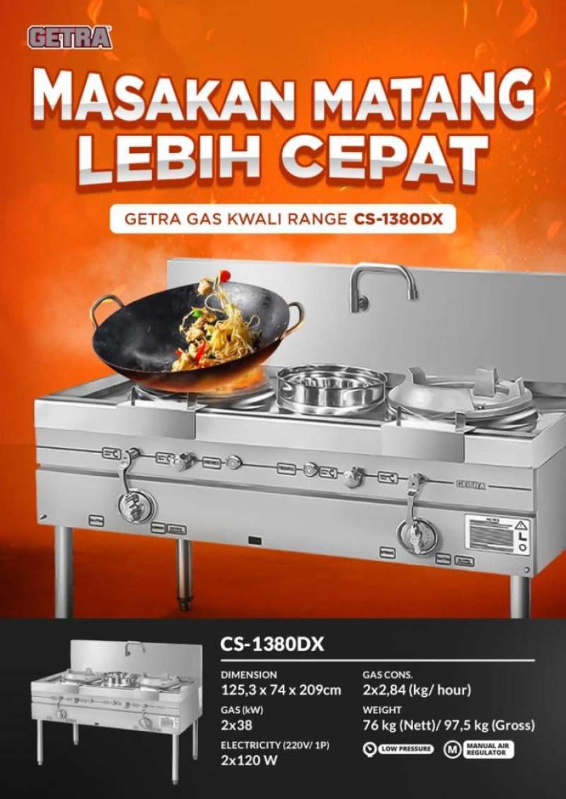 Promo Gas Ali Range With Blower Getra Cs-1380dx / Cs1380dx / Cs 1380dx ...