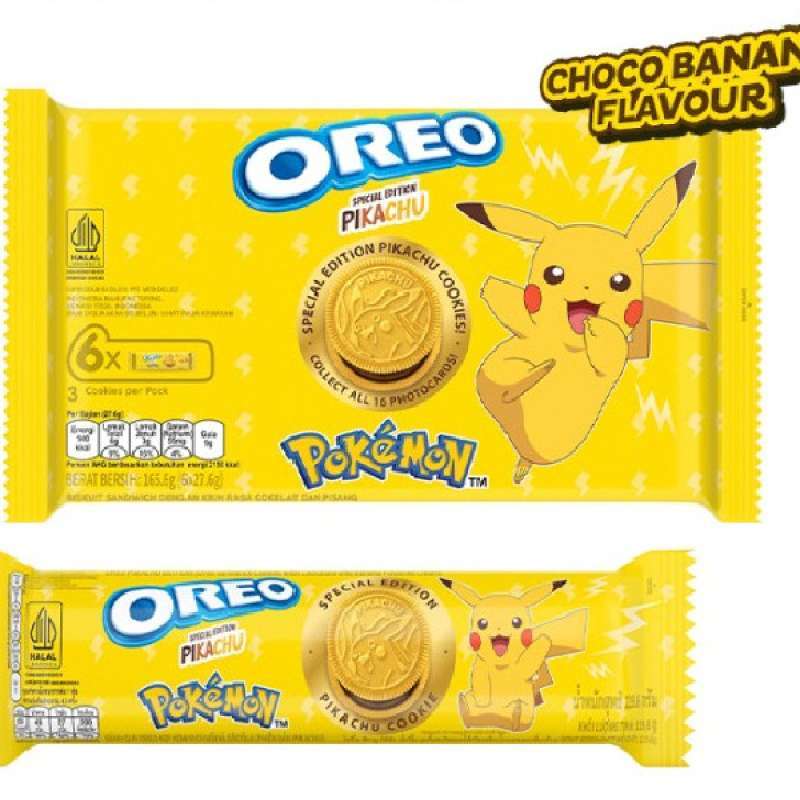 Jual Oreo Pokemon Special Edition Oreo Pikachu Choco Banana 165gr Di ...