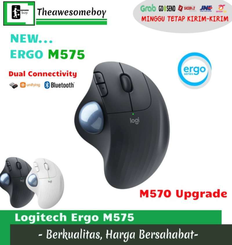 Promo Logitech M570 2.4g Wireless Gaming Mouse Optical Trackball ...
